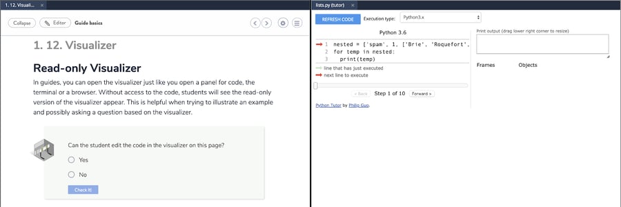 Codio Adds Code Visualization Tool” For Python Codio